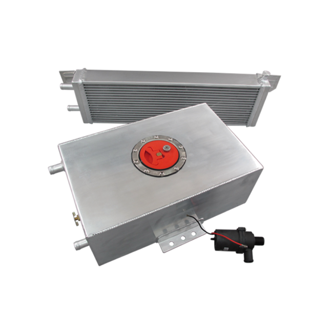 Universal Ice Box Reservoir Tank Radiator Turbo or Supercharger Heat ...