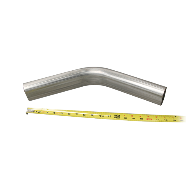 2.5" 45 Degree Oval 304 Stainless Steel Pipe Tube Two Adapter Tubes