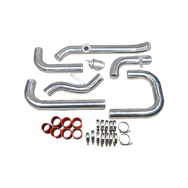 Front Mount Intercooler Piping Pipe Tube Kit + BOV For 88-00 Civic ...