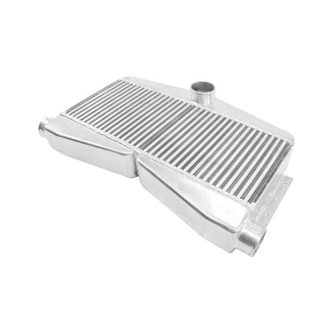 27.5x16x3.5 Twin Turbo Bar & Plate 2in 1out Aluminum Intercooler For ...