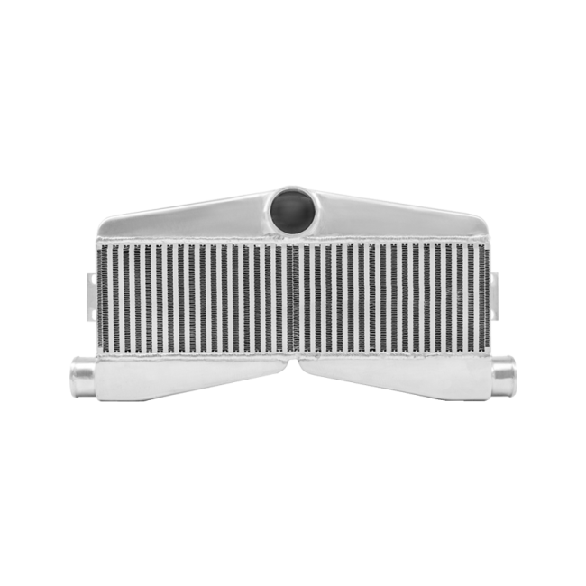 Front Mount Twin Turbo Bar&Plate 2-Inlet 1-Outlet Aluminum Intercooler ...