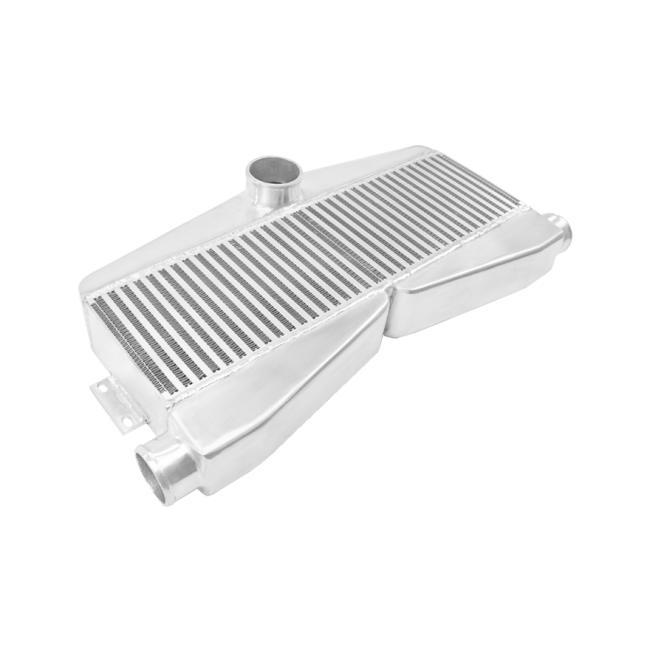Front Mount Twin Turbo Bar&Plate 2-Inlet 1-Outlet Aluminum Intercooler ...