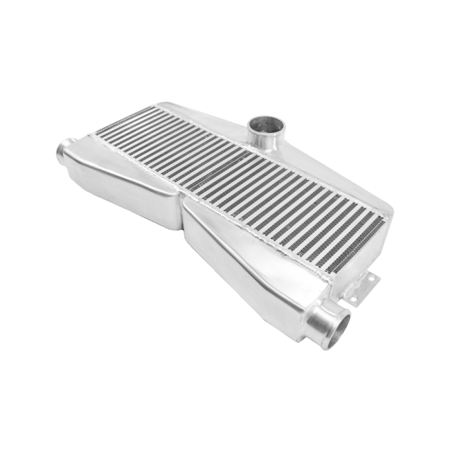 Front Mount Twin Turbo Bar&Plate 2-Inlet 1-Outlet Aluminum Intercooler ...