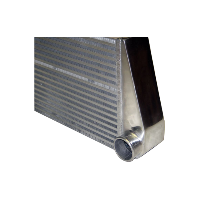 24"x12"x3.5" FMIC V-MOUNT TURBO 2.5" Inlet & Outlet Aluminum ...