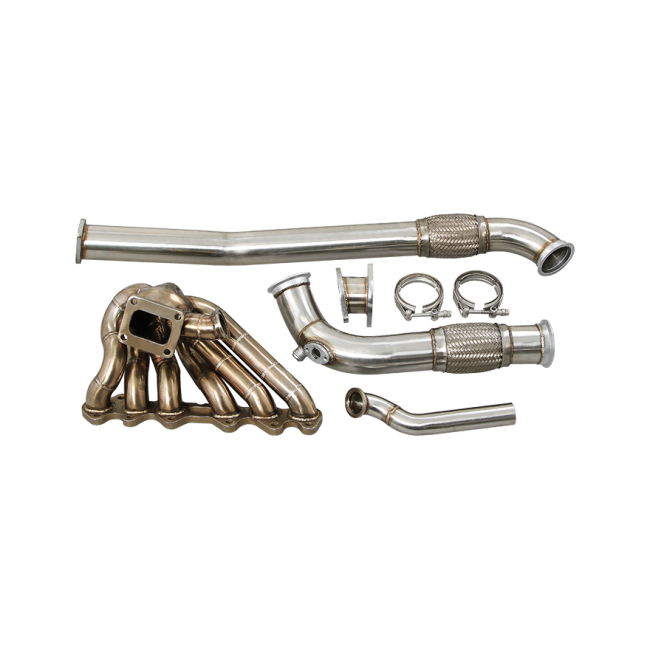 Turbo Manifold Downpipe Kit For 86-91 Mazda RX7 FC with 2JZ-GTE Engine