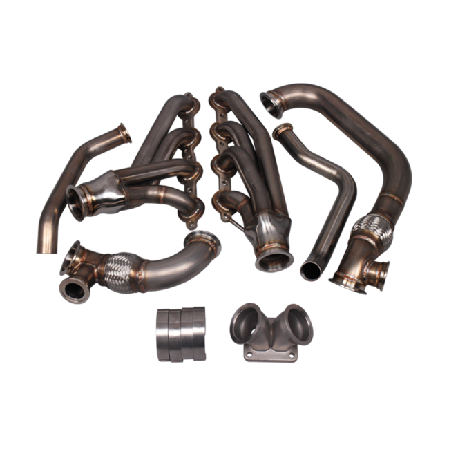 Turbo Manifold Header Kit For 05-13 Chevrolet Corvette C6 LS LS3 NA-T