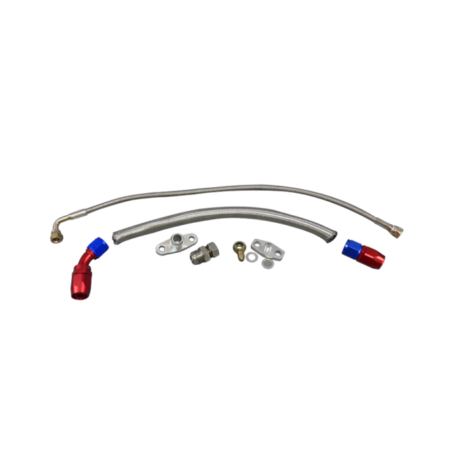 Turbo Oil Fuel Hose Line Feed Drain Return Hose Kit For Mazda RX7 RX-7 ...
