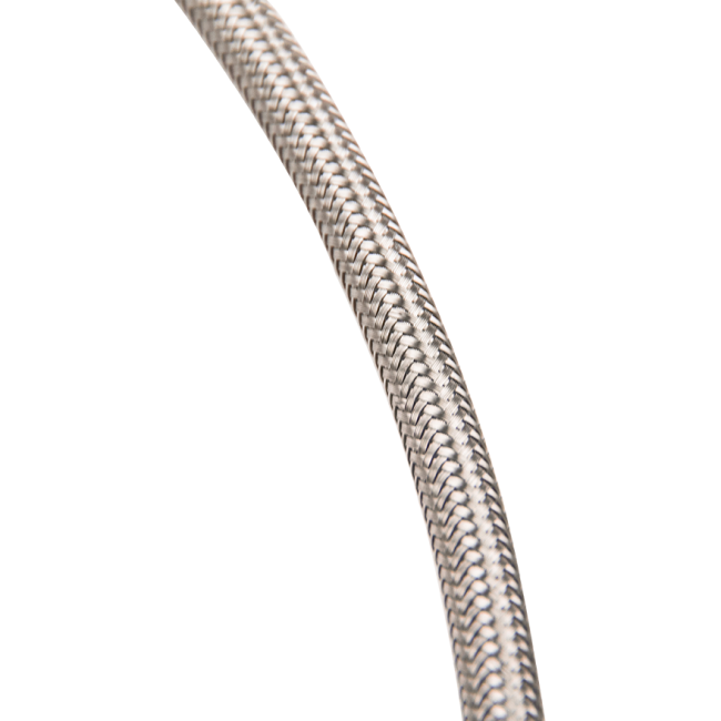 24" AN4 Braided Oil Feed Line Hose Stainless Steel 4 AN 4AN 2ft