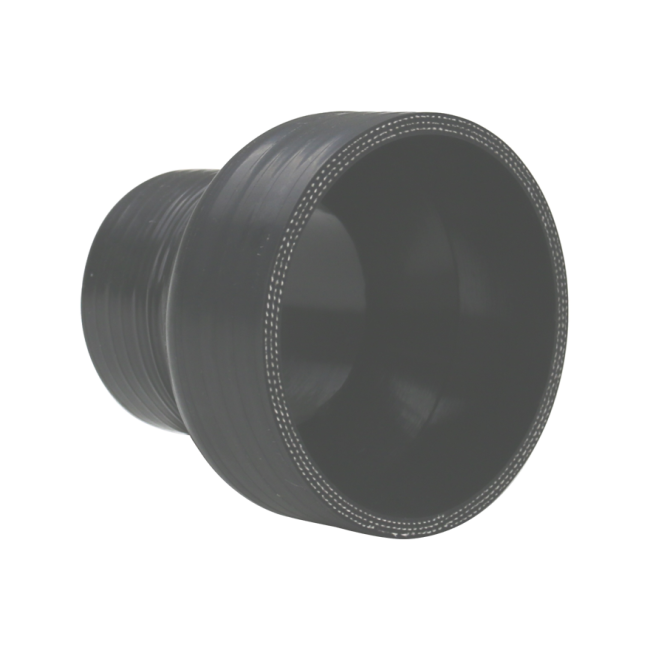 3" - 2" Black Reducer Silicon Hose Coupler Straight 3" Long