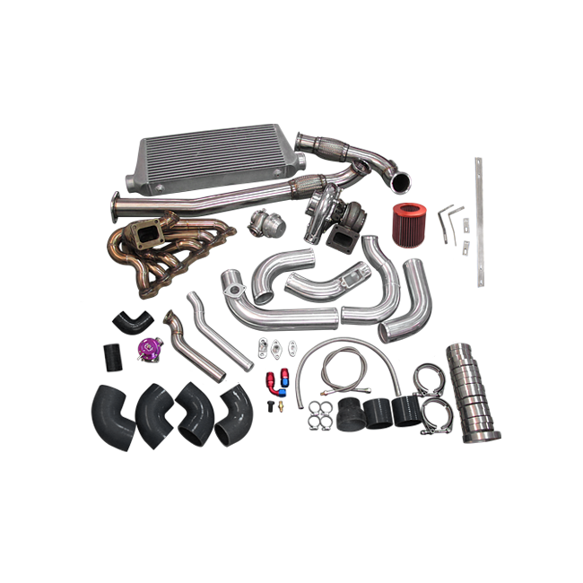 Turbo Kit For 2JZGTE 2JZ 240SX S13 S14 T72 Manifold Downpipe ...
