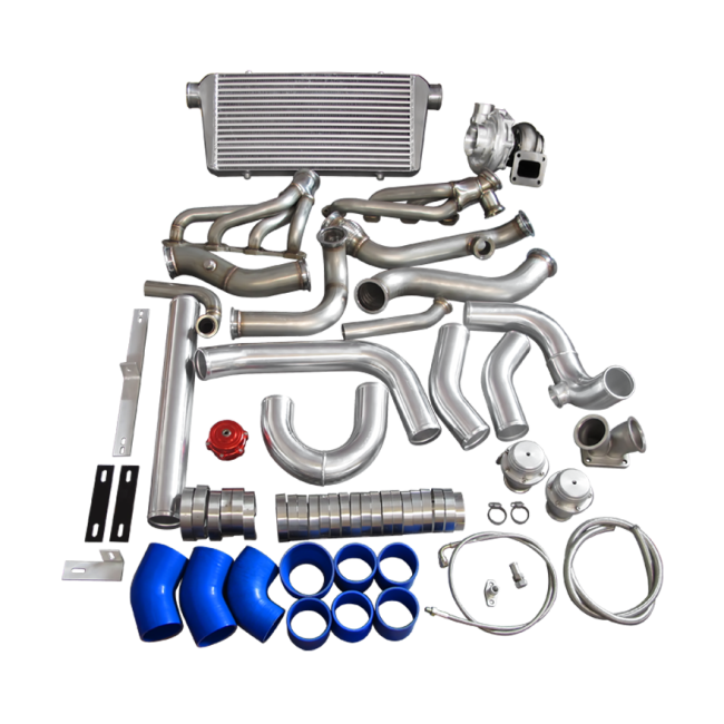 Turbo Header Manifold Intercooler Kit For 79-93 Ford Mustang V8 5.0 NA ...
