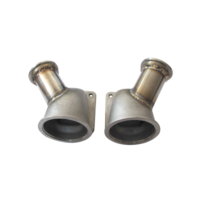 Twin Turbo Kit For 63-67 Chevrolet Chevelle Nova SBC V8 Header Downpipe