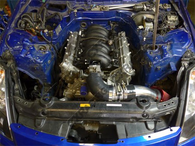 3.5" Universal NA Intake Pipe Kit For GM LS1 LSx LMx LQx Motor Blue Hoses