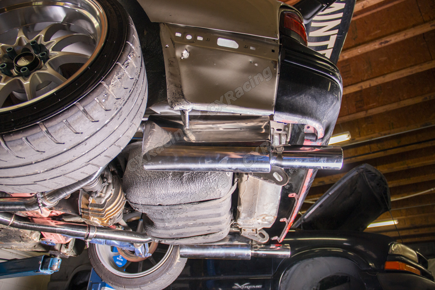 3" Stainless Steel Exhaust Catback For 85-92 Mazda RX-7 RX7 Dual Muffler