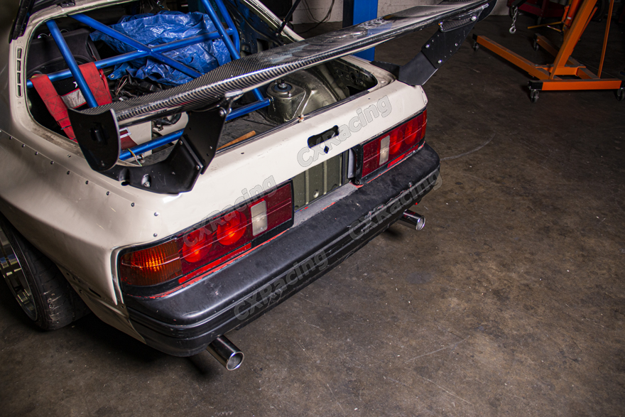 3" Stainless Steel Exhaust Catback For 85-92 Mazda RX-7 RX7 Dual Muffler