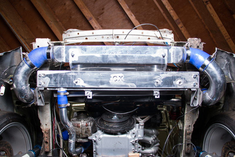 Aluminum Intercooler Radiator Mounting Bracket Kit For 86-91 RX7 RX-7 ...