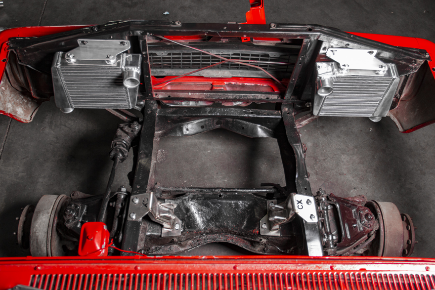 Twin Turbo Aluminum Intercooler Mounting Bracket For 60-66 Chevy C10 ...