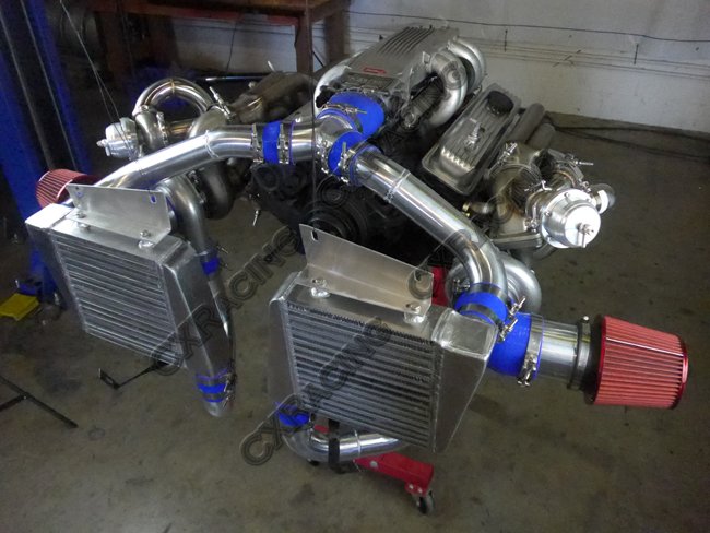 Twin Turbo Aluminum Intercooler For Chevelle Malibu El Camino Impala ...