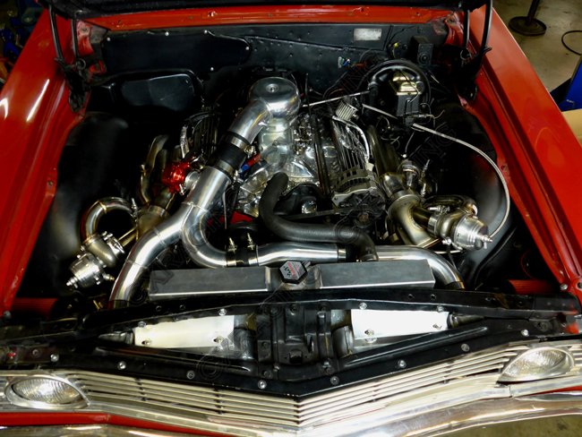 Twin Turbo Aluminum Intercooler For Chevelle Malibu El Camino Impala ...