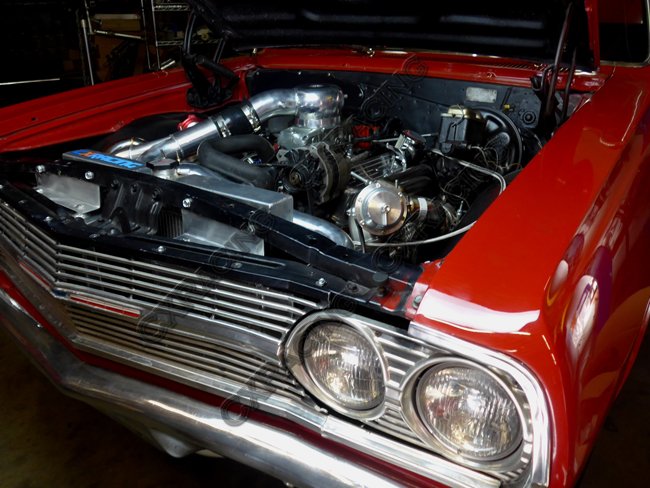 Twin Turbo Aluminum Intercooler For Chevelle Malibu El Camino Impala ...