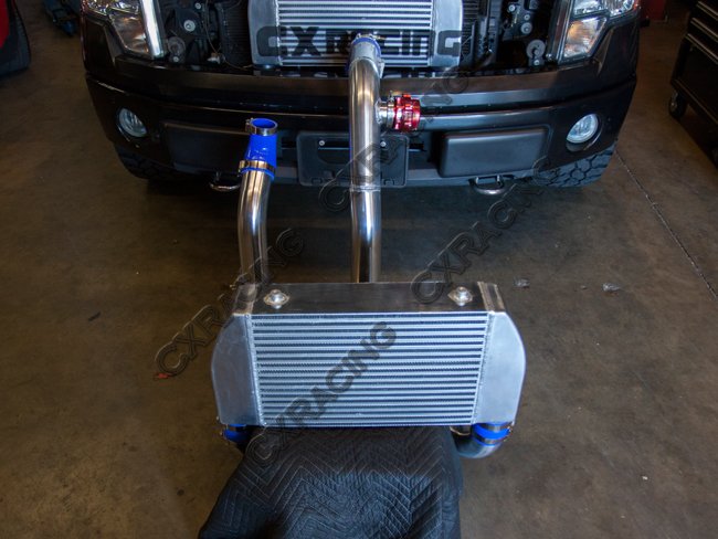 V-Mount 25"x12"x4" Turbo One Side Aluminum Intercooler For Mazda RX7 ...