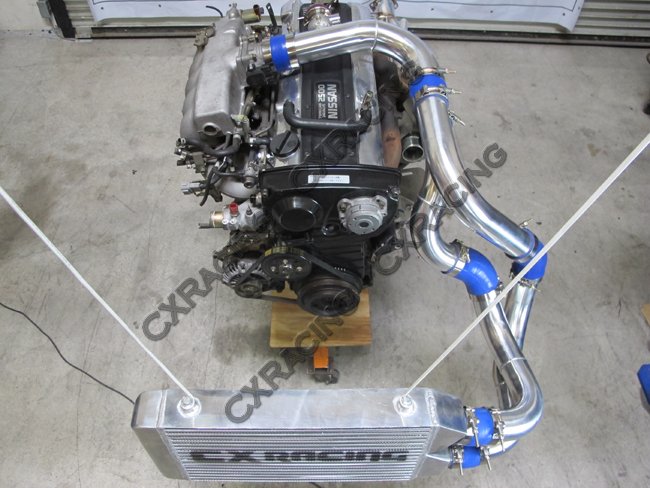 FRONT MOUNT Aluminum Intercooler 25.5x11.25x3 same side For Optima Nissan