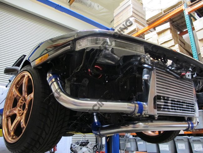 3" Thick Turbo Aluminum Intercooler 27x15x3 For Toyota Supra 7MGTE 7M-GTE