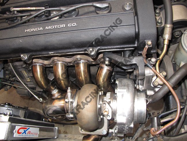 CXRacing T3/T4 Top Mount Turbo Manifold For Honda Civic, 58% OFF