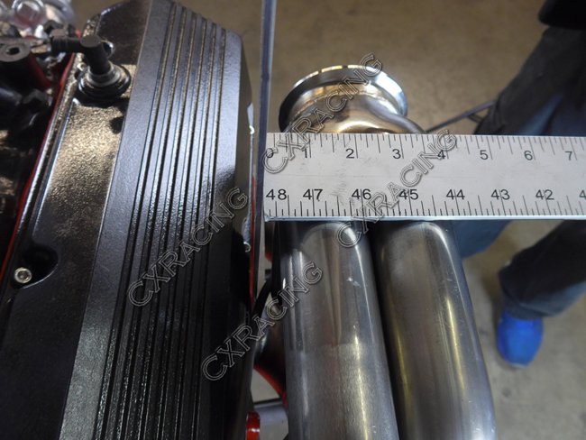 Twin Turbo Manifold Header For BBC Big Block Chevy 396 402 427 454 Malibu