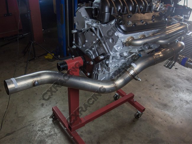 Turbo Manifold Header Downpipe Kit For 05-13 Chevrolet Corvette C6 LS3 NA-T