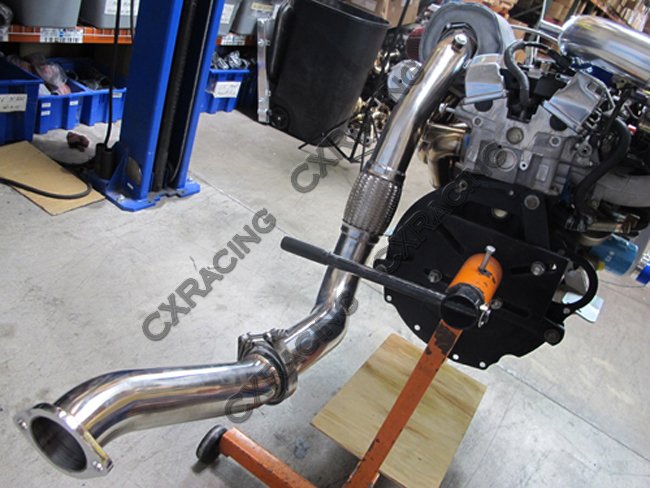Top Mount Turbo Manifold Downpipe Kit For RB20 RB25 240SX S13 S14