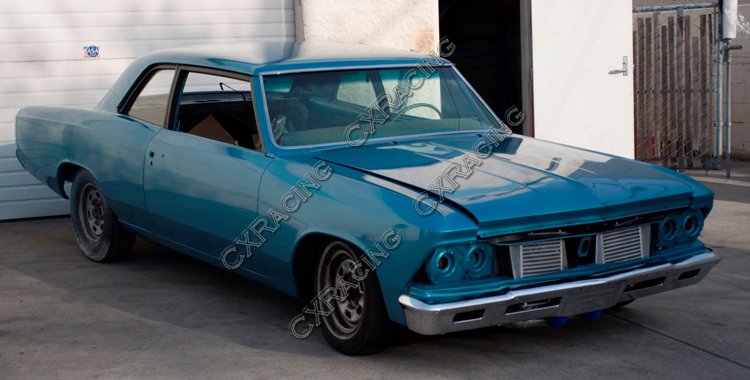 Twin Turbo Manifold Header Downpipe Kit For 64-67 Chevelle BBC Big ...