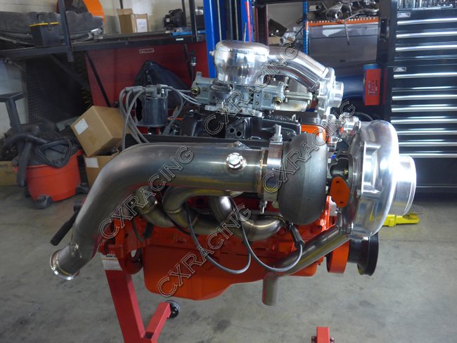 Twin Turbo Manifold Header Downpipe Kit For 64-67 Chevelle BBC Big ...