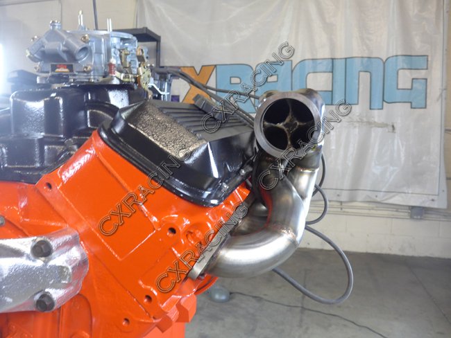 Twin Turbo Manifold Header Downpipe Kit For 64-67 Chevelle BBC Big ...