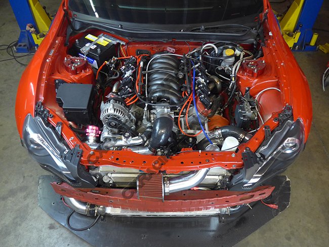 LS1 Turbo Manifold Header Downpipe Kit For Subaru BRZ/Scion FRS LSx Swap