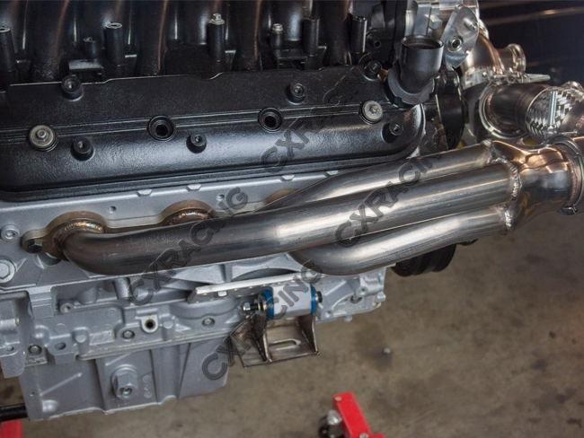 Turbo Manifold Header Kit For 05-13 Chevrolet Corvette C6 LS LS3 NA-T