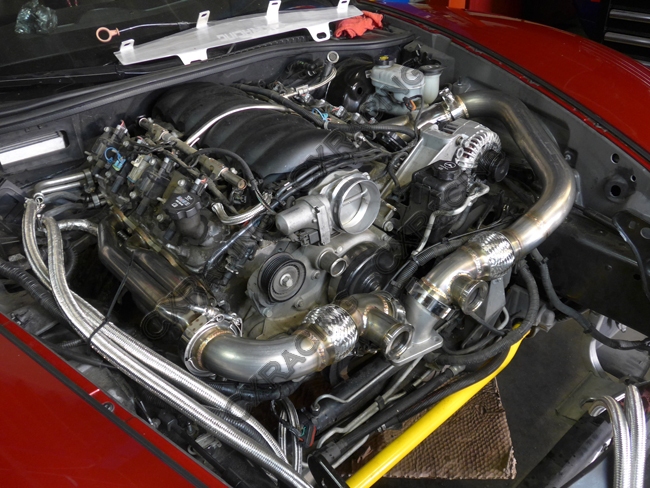 Turbo Manifold Header Kit For 05-13 Chevrolet Corvette C6 LS LS3 NA-T