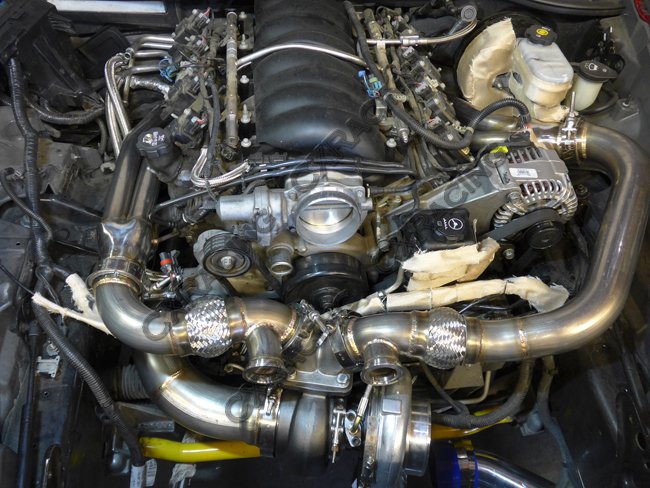 Turbo Manifold Header Kit For 05-13 Chevrolet Corvette C6 LS LS3 NA-T