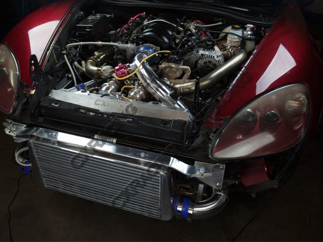 Turbo Manifold Header Kit For 05-13 Chevrolet Corvette C6 LS LS3 NA-T