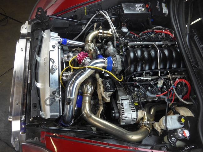 Turbo Manifold Header Kit For 05-13 Chevrolet Corvette C6 LS LS3 NA-T