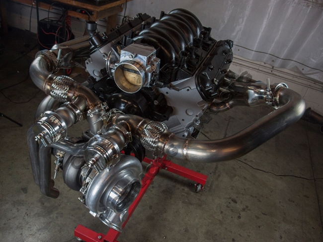 Turbo Manifold Header Kit For 05-13 Chevrolet Corvette C6 LS LS3 NA-T