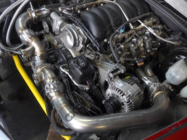 Turbo Manifold Header For 05-13 Chevrolet Corvette C6 LS LS3 NA-T