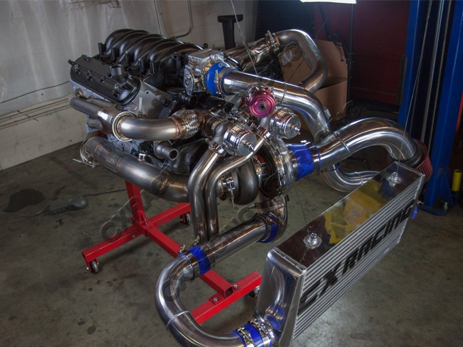 Turbo Manifold Header For 05-13 Chevrolet Corvette C6 LS LS3 NA-T