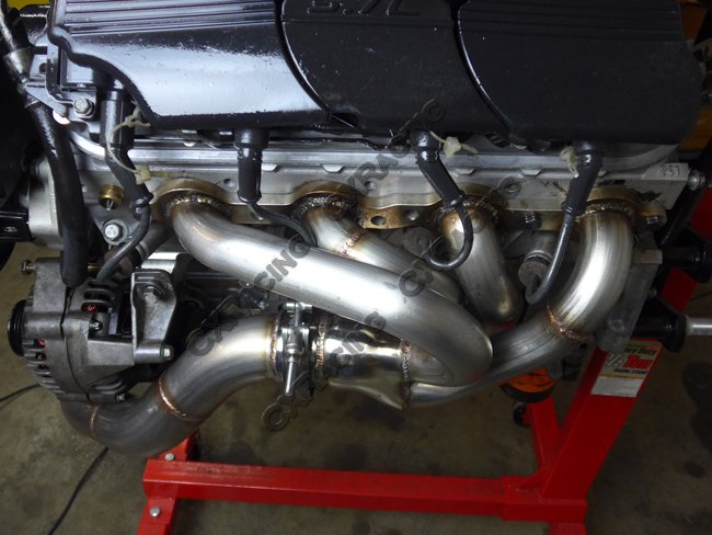 Universal Single Turbo Manifold Header T4 Elbow Kit For LS1 LSx S13 S14