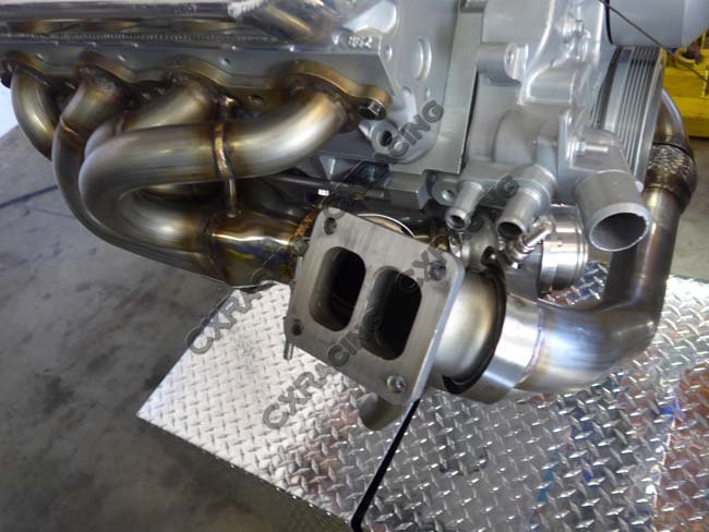 Universal Single Turbo Manifold Header For LS1 LSx Engine S13 S14