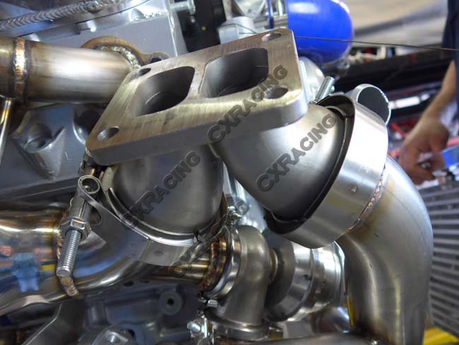 Universal Single Turbo Manifold Header For LS1 LSx Engine S13 S14