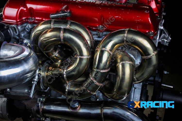 Thick Wall Turbo Manifold For Nissan S13 SR20DET SR20 2.5 Vband Outlet