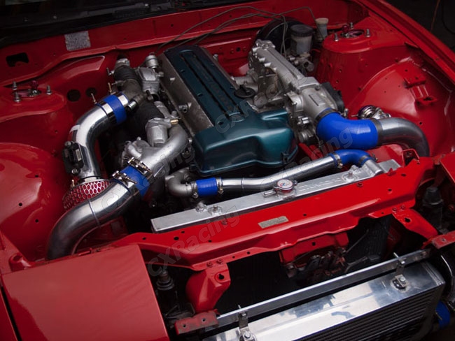 Aluminum Coolant Radiator + Water Pipe Kit for 89-99 Nissan 240SX S13 ...