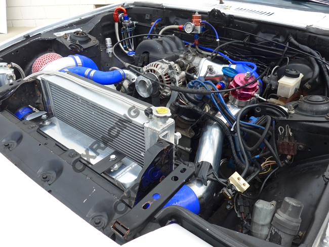 Single Turbo Manifold Downpipe Intercooler Kit For Mazda RX7 SA FB 13B RX-7