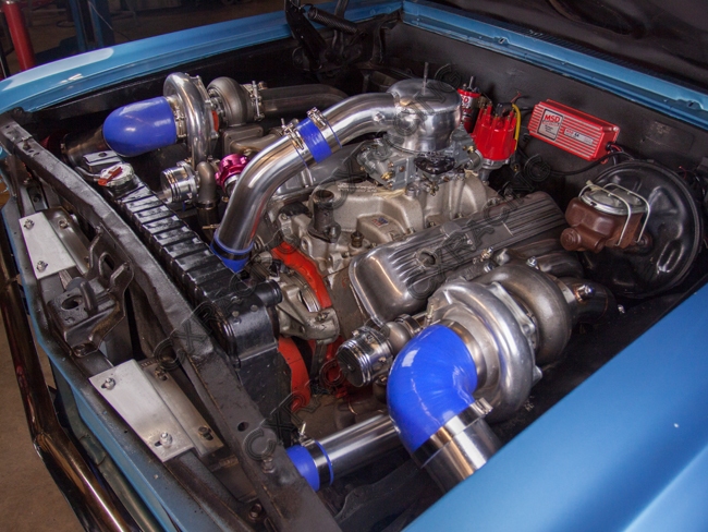 Twin Turbo Header Intercooler Kit For 64-67 Chevelle BBC Big Block 396 ...